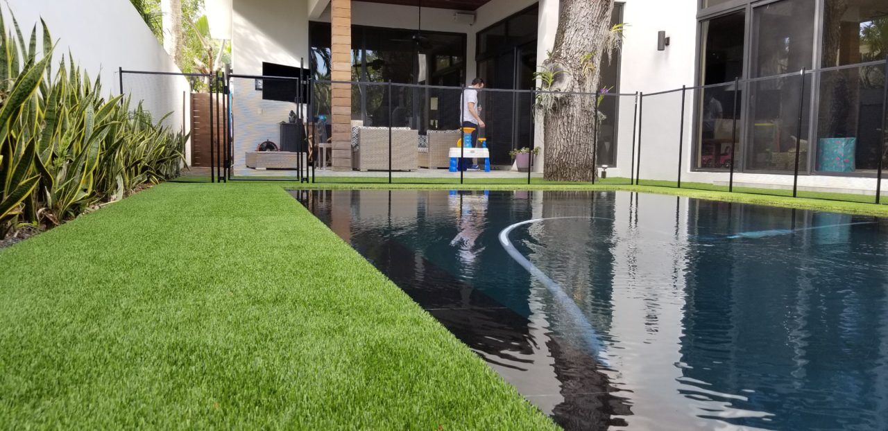 Artificial Grass Around Pool Area | Artificial Grass Pros